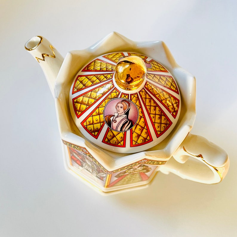 Vintage King Henry VIII His Six Wives Sadler Teapot, England Tudor ...