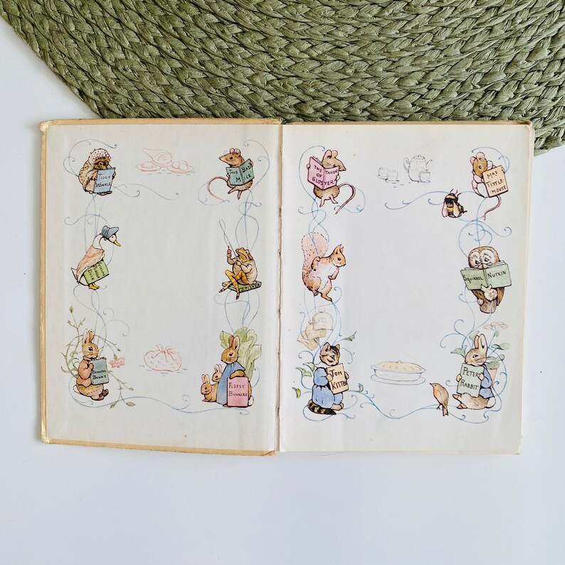 Beatrix Potter, Mini Antique Book, the Tale of Peter Rabbit, First ...
