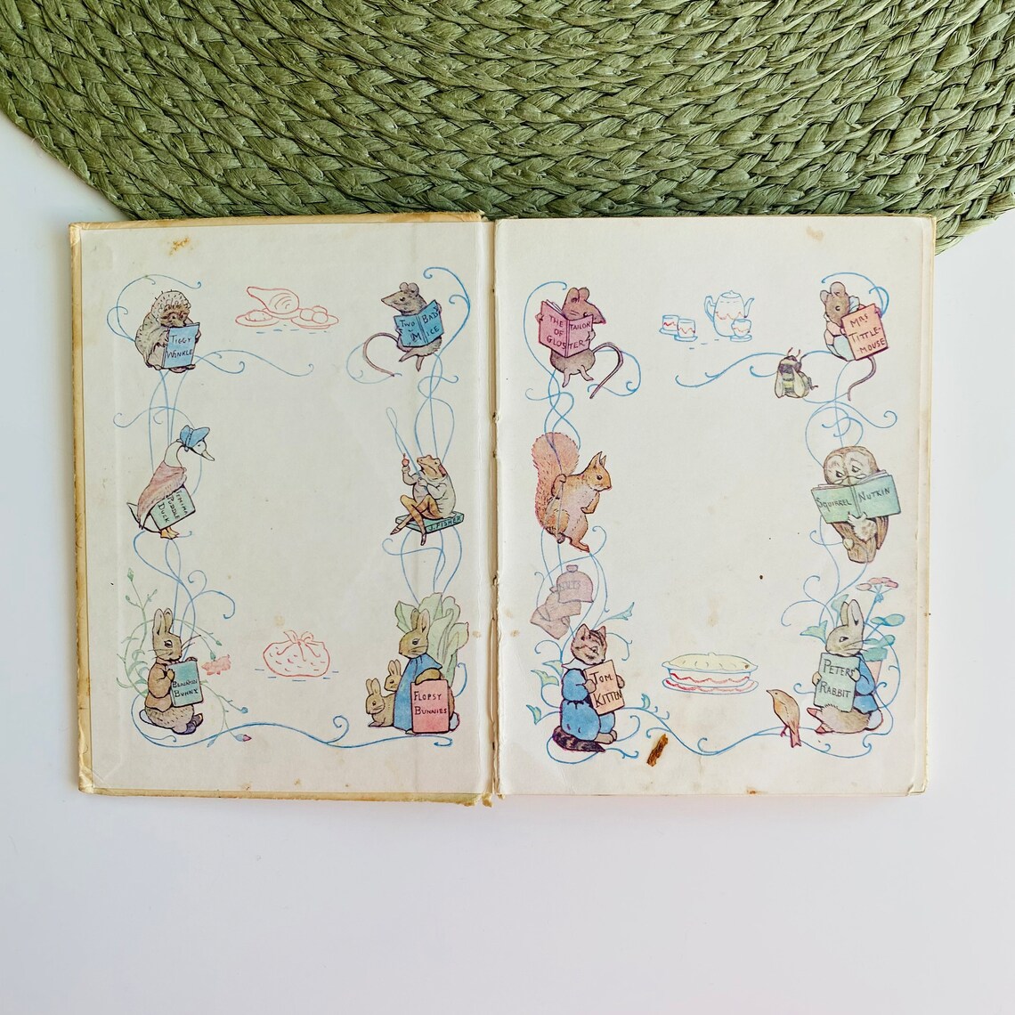 Beatrix Potter, Mini Antique Book, the Tale of Peter Rabbit, First ...