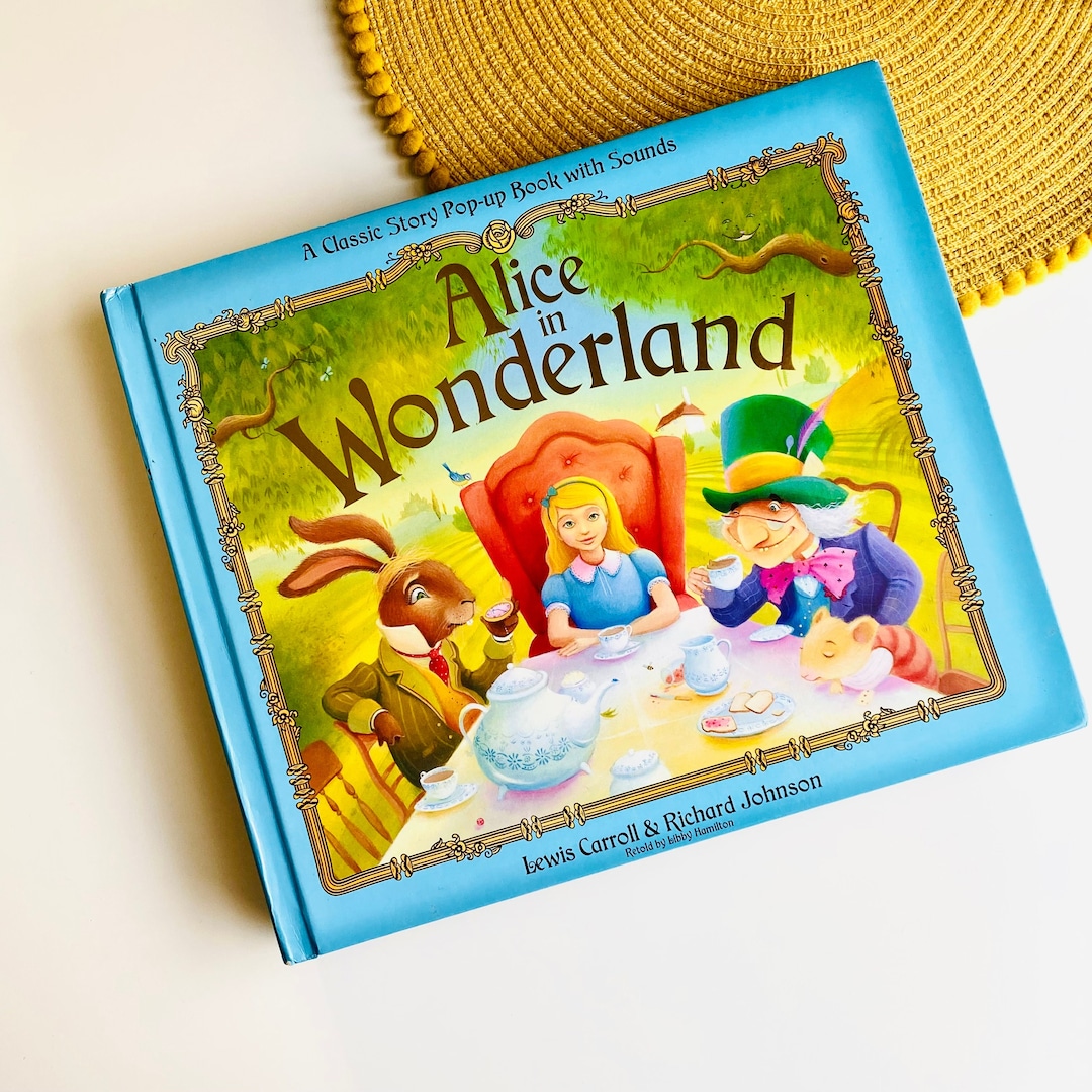 Alice in Wonderland Vintage Pop-up Sound Book, Rare Alice Classic Story ...