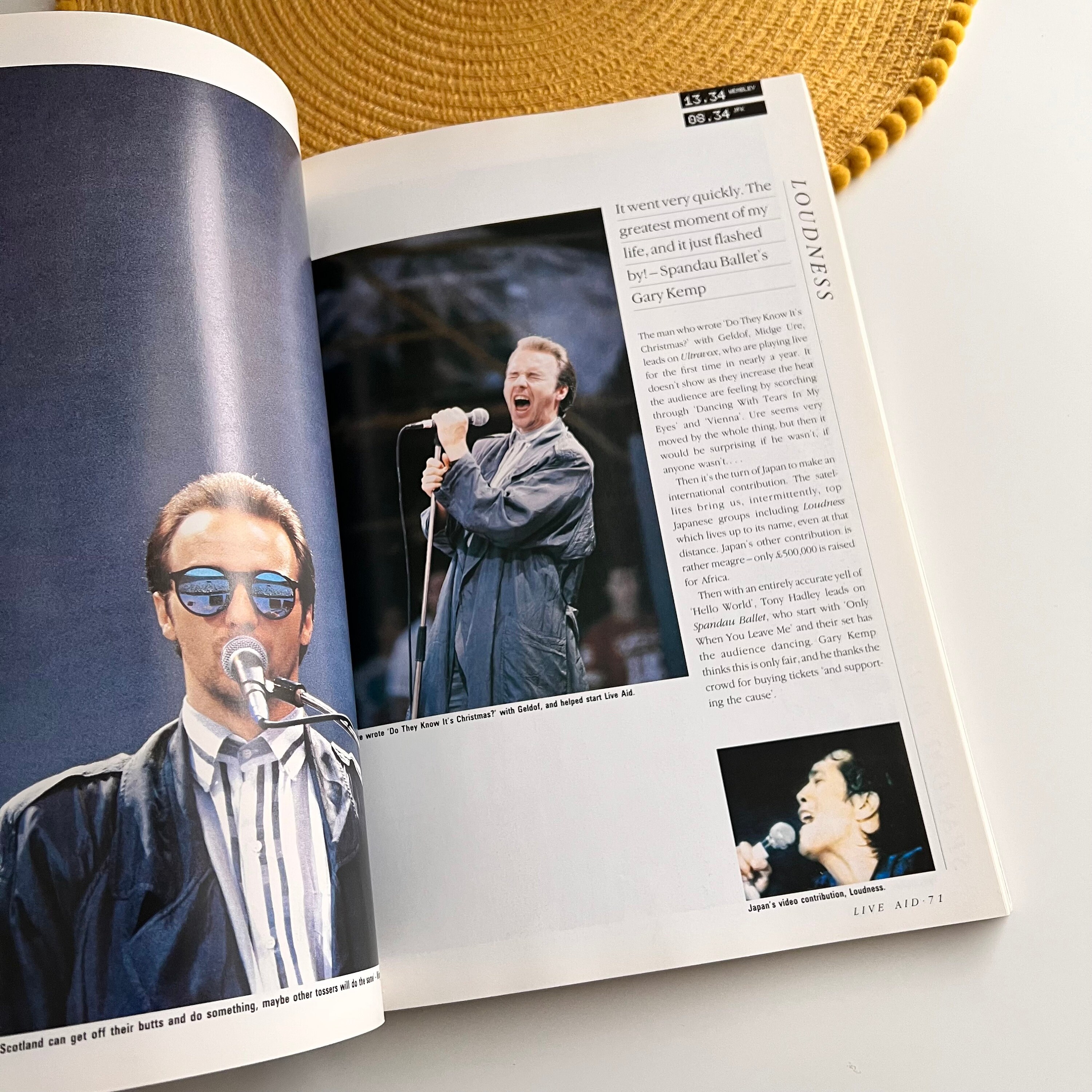 Live Aid 1985 Concert Souvenir Book by Introduced by Bob - Etsy