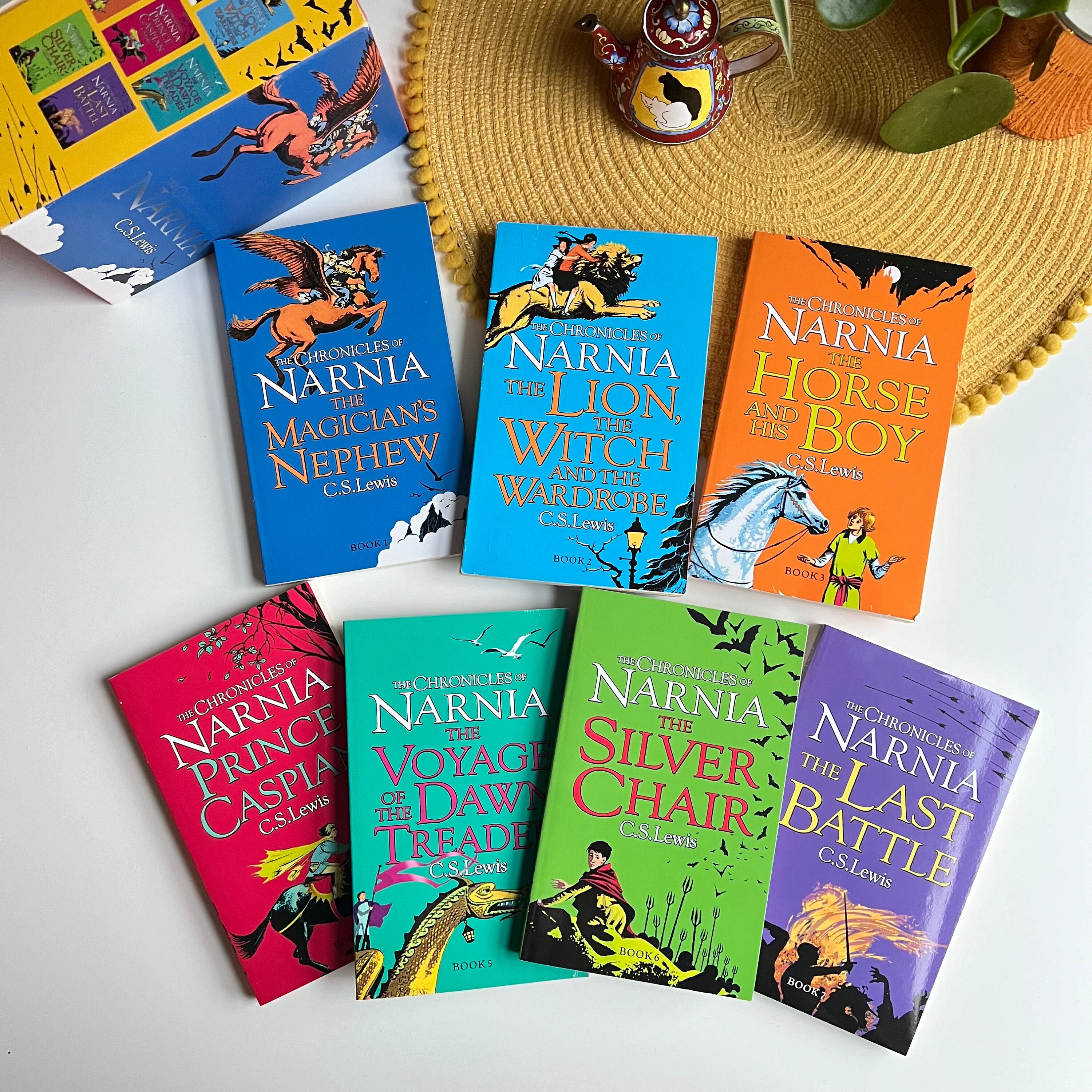 The Complete Box of Chronicles of Narnia Books by C. S. Lewis, Vintage ...