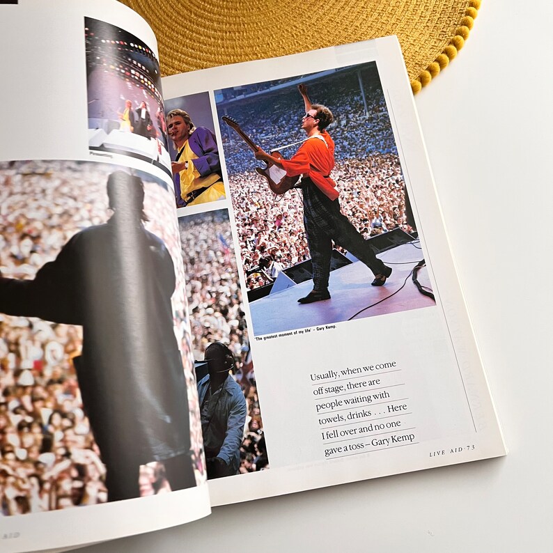 Live Aid 1985 Concert Souvenir Book by Introduced by Bob Geldof, Queen ...