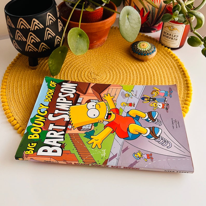 Big Bouncy Book Bart Simpson Matt Comics the Simpsons Comics - Etsy