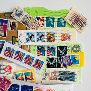 20x Vintage USA Stamps Old Used Mail United States of America Lot Real ...