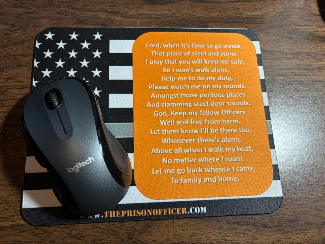 Correctional Officer's Prayer - Mouse Pad - Etsy