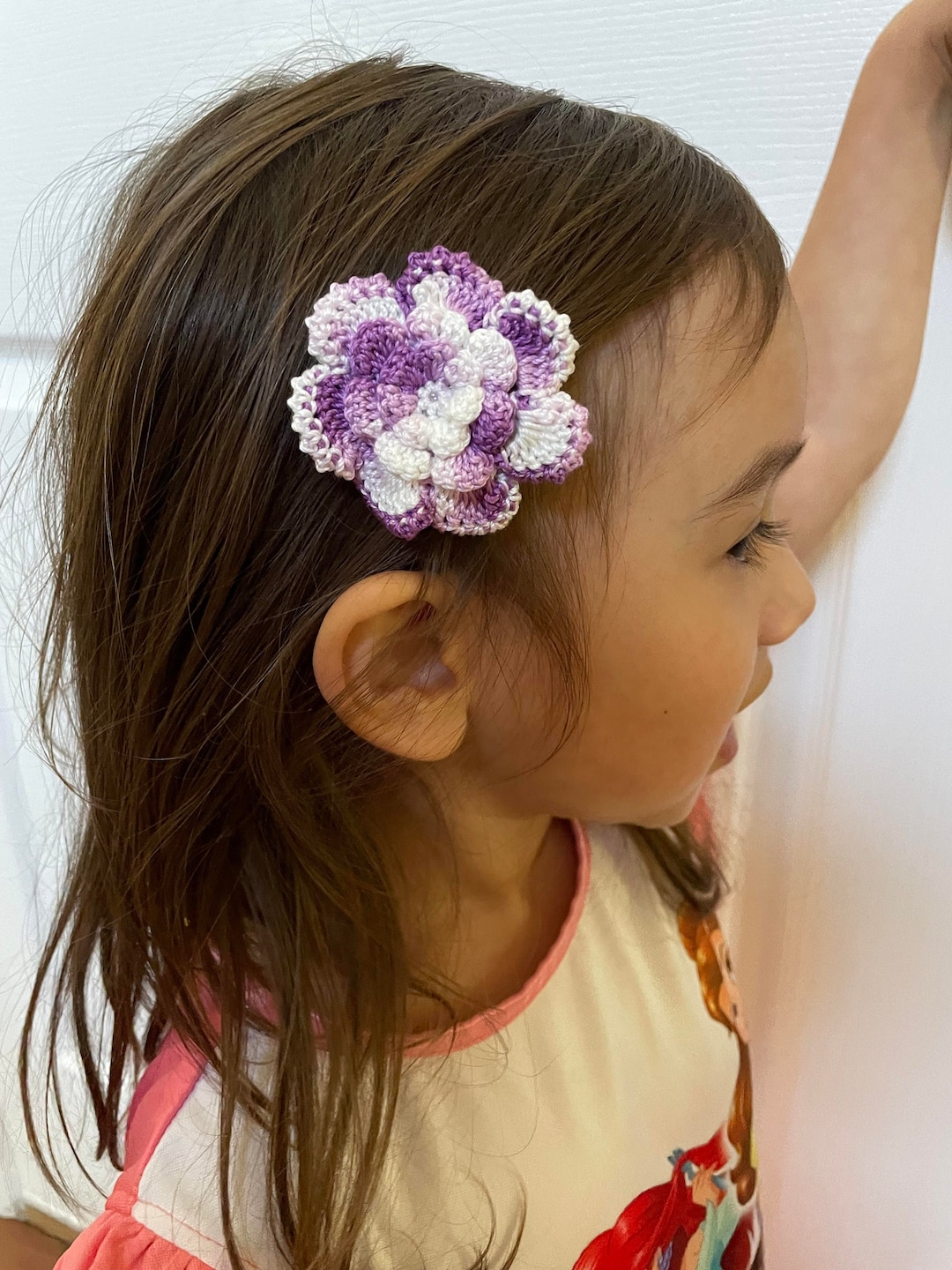 Flower Hair Clip Crochet Pattern - Etsy