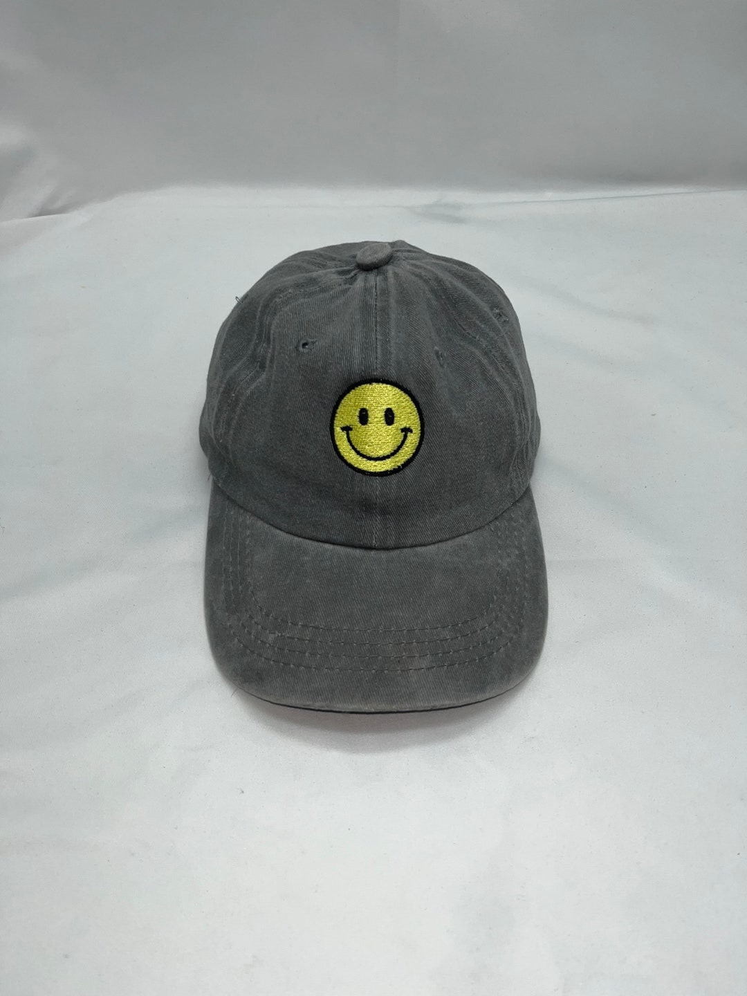 Kids Embroidered Smiley Face Dad Hat - Etsy