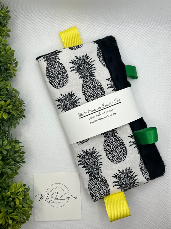 Pineapple Baby Crinkle Paper Baby Sensory Toy Handmade - Etsy