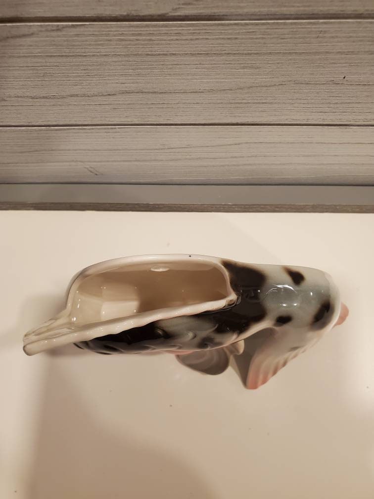Vintage Lefton Fish Wall Pocket/planter - Etsy