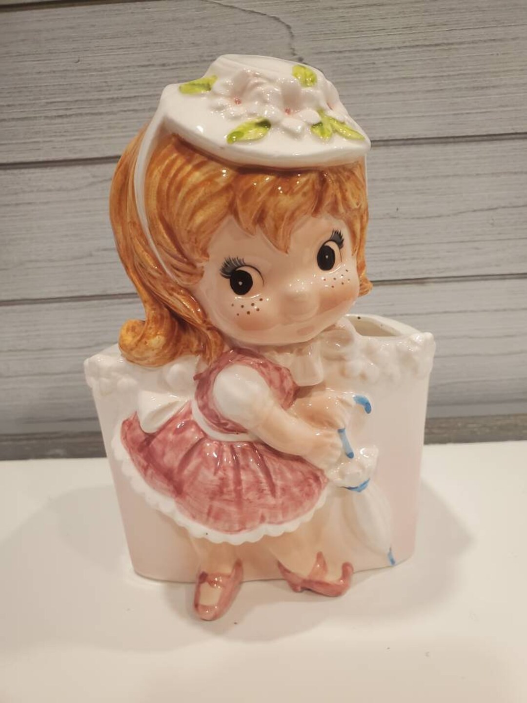 Rare Relpo Girl Planter. - Etsy
