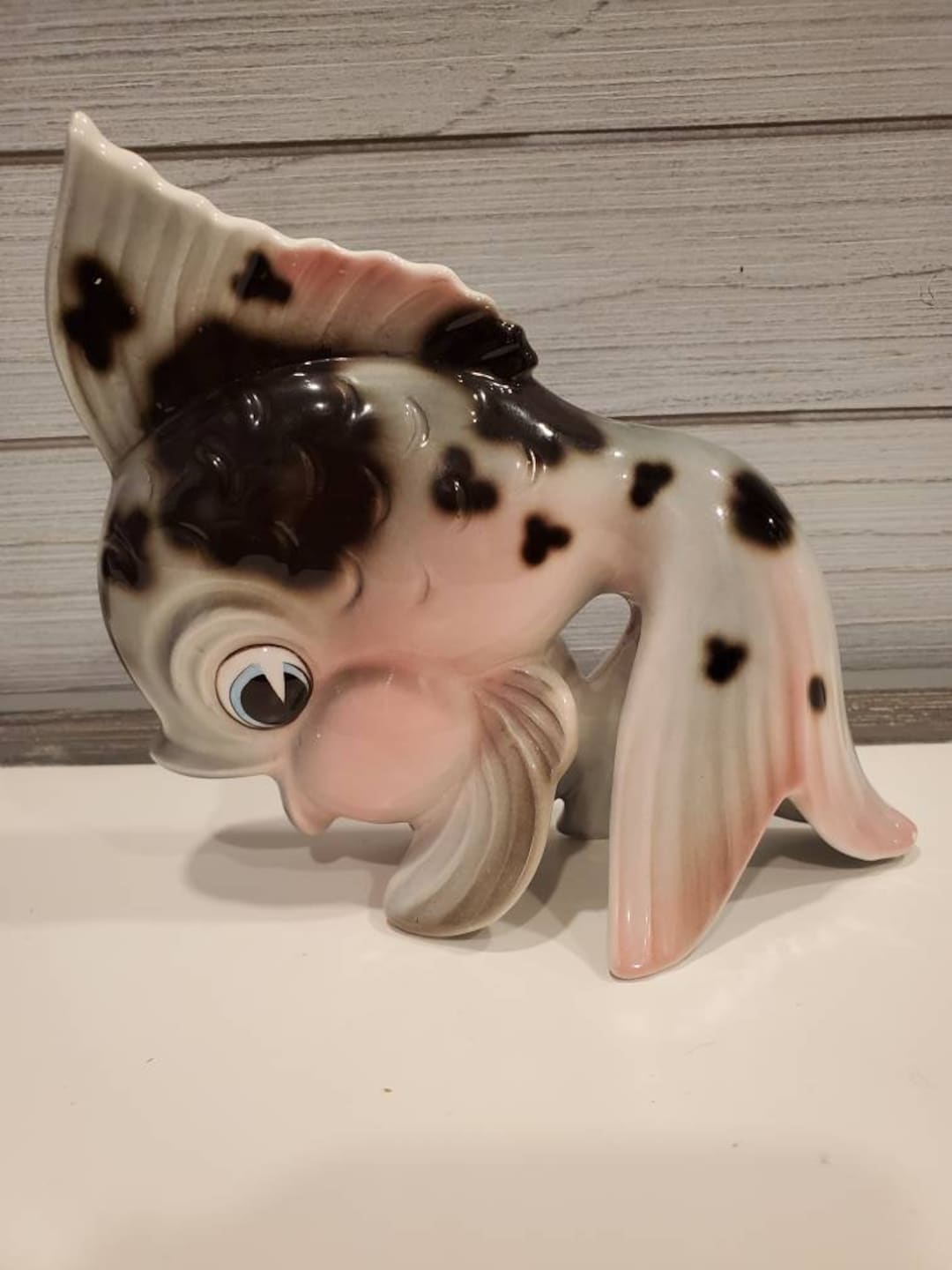 Vintage Lefton Fish Wall Pocket/planter - Etsy