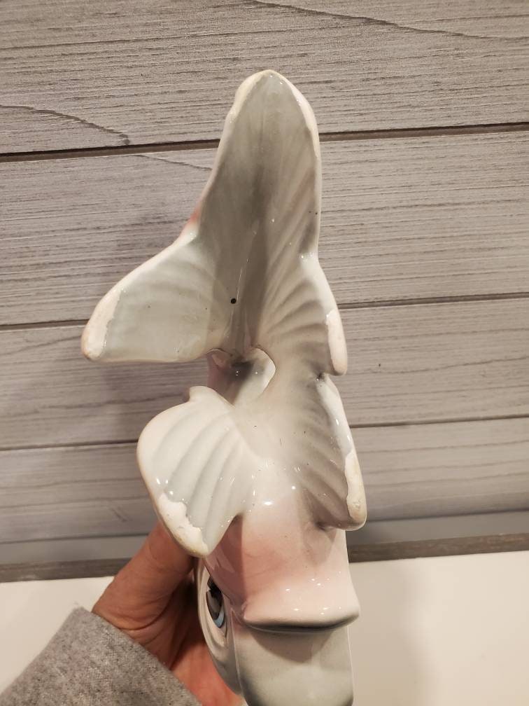 Vintage Lefton Fish Wall Pocket/planter - Etsy
