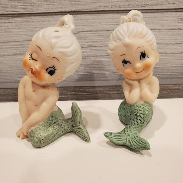 Mermaid Salt Pepper - Etsy