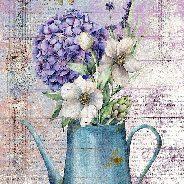 Floral Rice Paper Decoupage - Etsy