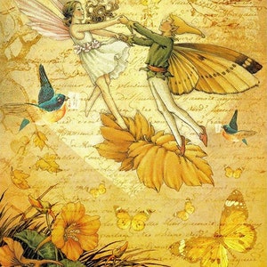 Rice Paper for Decoupage, A4 Paper, Fairy Image, Fantasy Creature ...