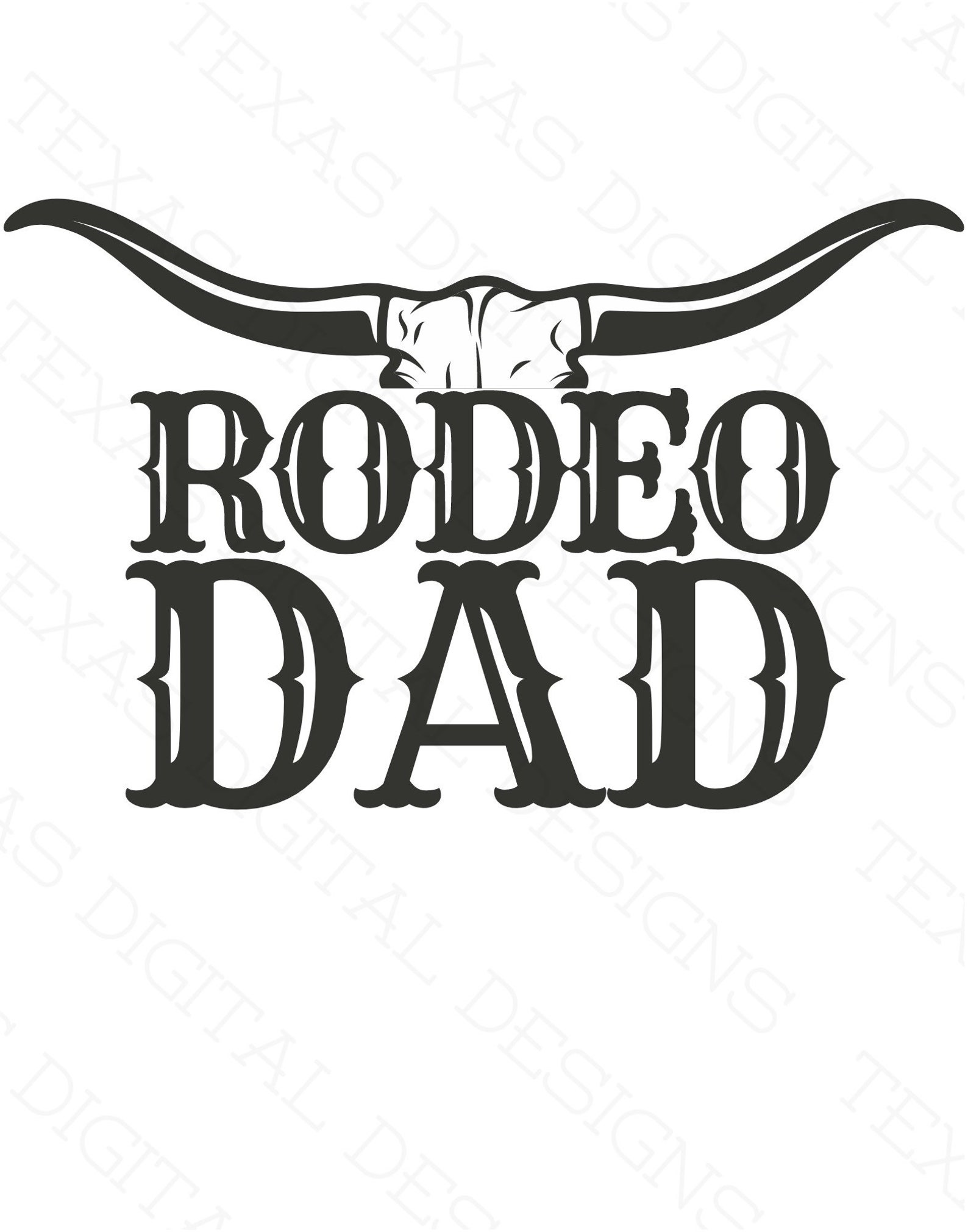 Rodeo Dad Western Longhorn Skull Dad - Etsy