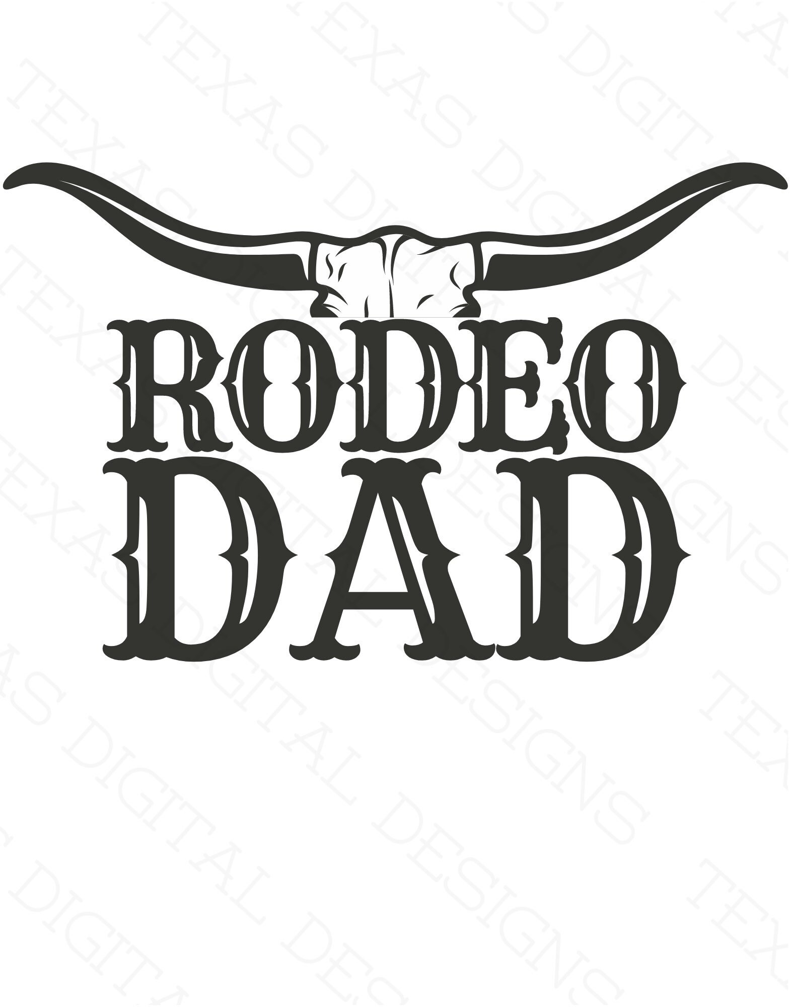 Rodeo Dad Western Longhorn Skull Dad - Etsy