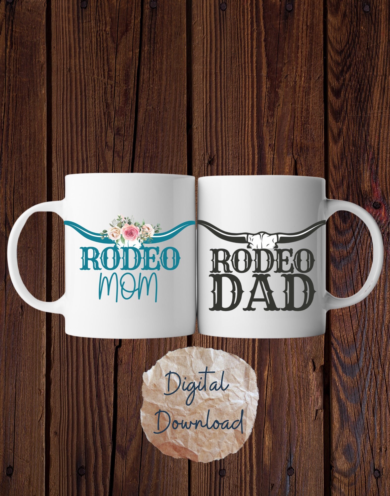 Rodeo Dad Western Longhorn Skull Dad - Etsy