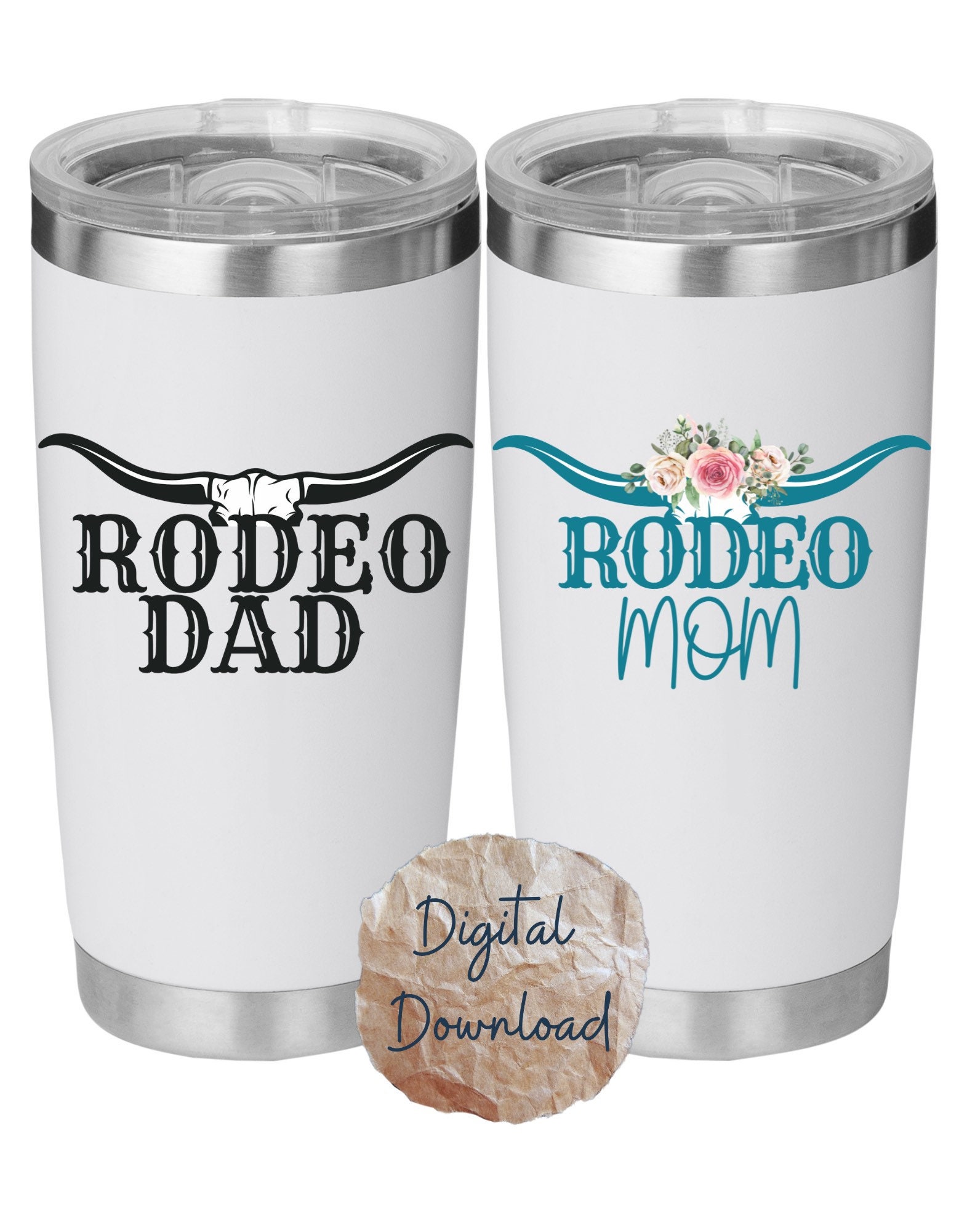 Rodeo Dad Western Longhorn Skull Dad - Etsy