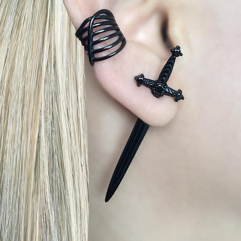 Sword Earrings - Etsy