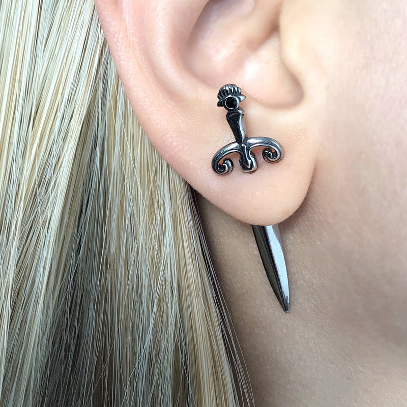Sword Earrings - Etsy