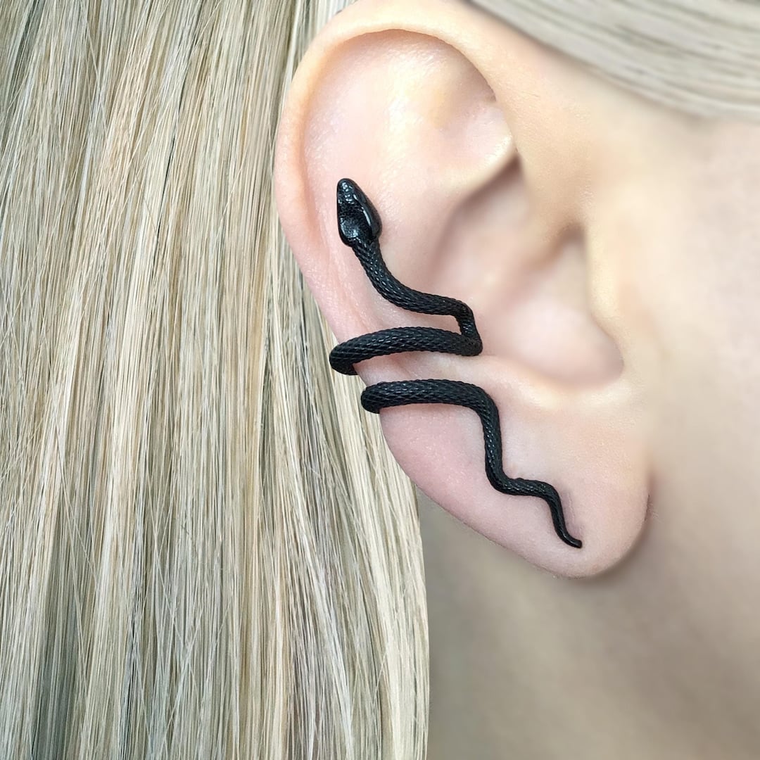 Snake Ear Cuff, Cuff Earring, Ear Cuff, No Piercing Earring, Snake ...
