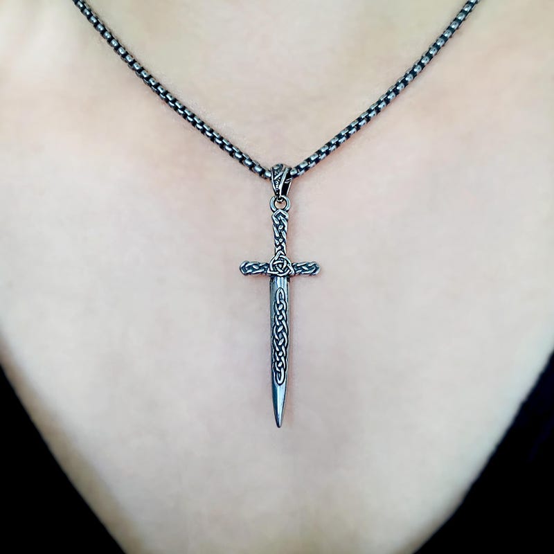 Dagger Necklace - Etsy