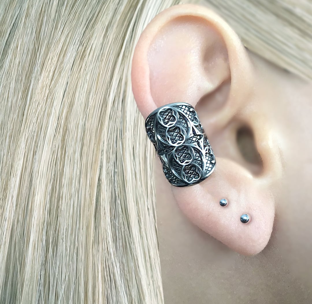 Gothic Ear Cuff, Cuff Earring ,gothic Fake Cartilage ,ear Cuff, No ...