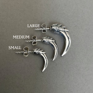 Dragon Claw Earrings, Claw Earrings, Gothic Earrings, Edgy Earring, Dragon Earrings, Dragon Claw ...
