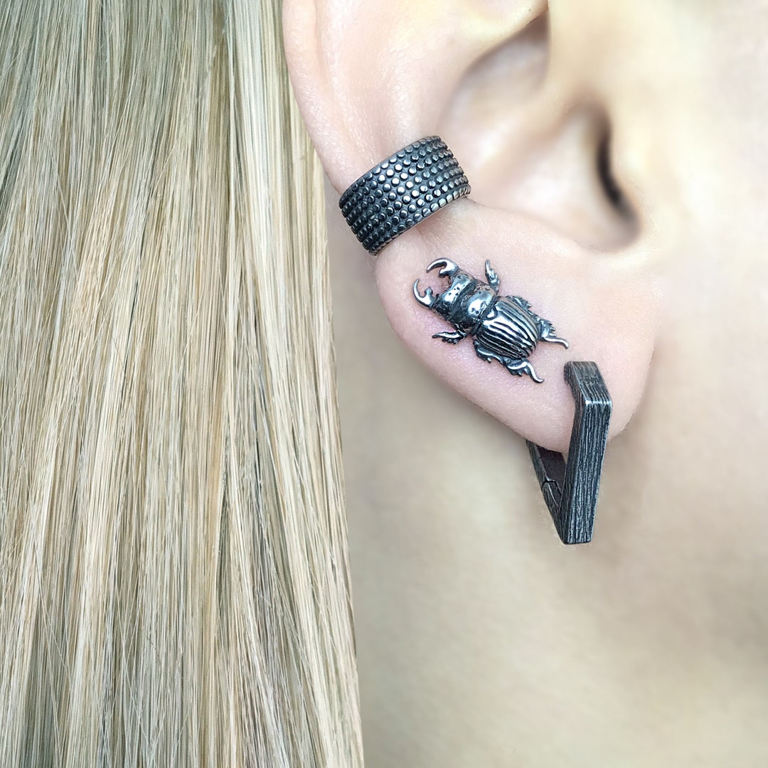 Beetle Earrings, Beetle Studs, Studs Earrings, Bug Earrings, Beetle ...