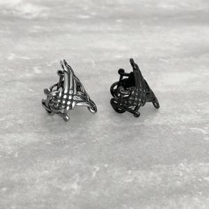 Celtic Weave Ear Cuff in Black , Cuff Earring,celtic Ear Cuff, No ...