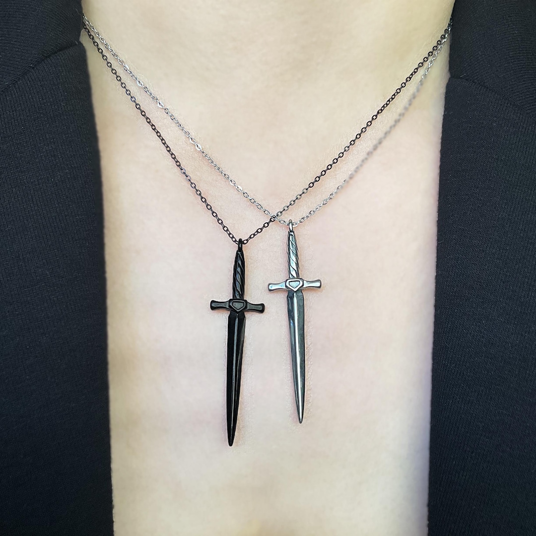 Sword Necklace, Stainless Steel Dagger Jewelry Pendant - Etsy