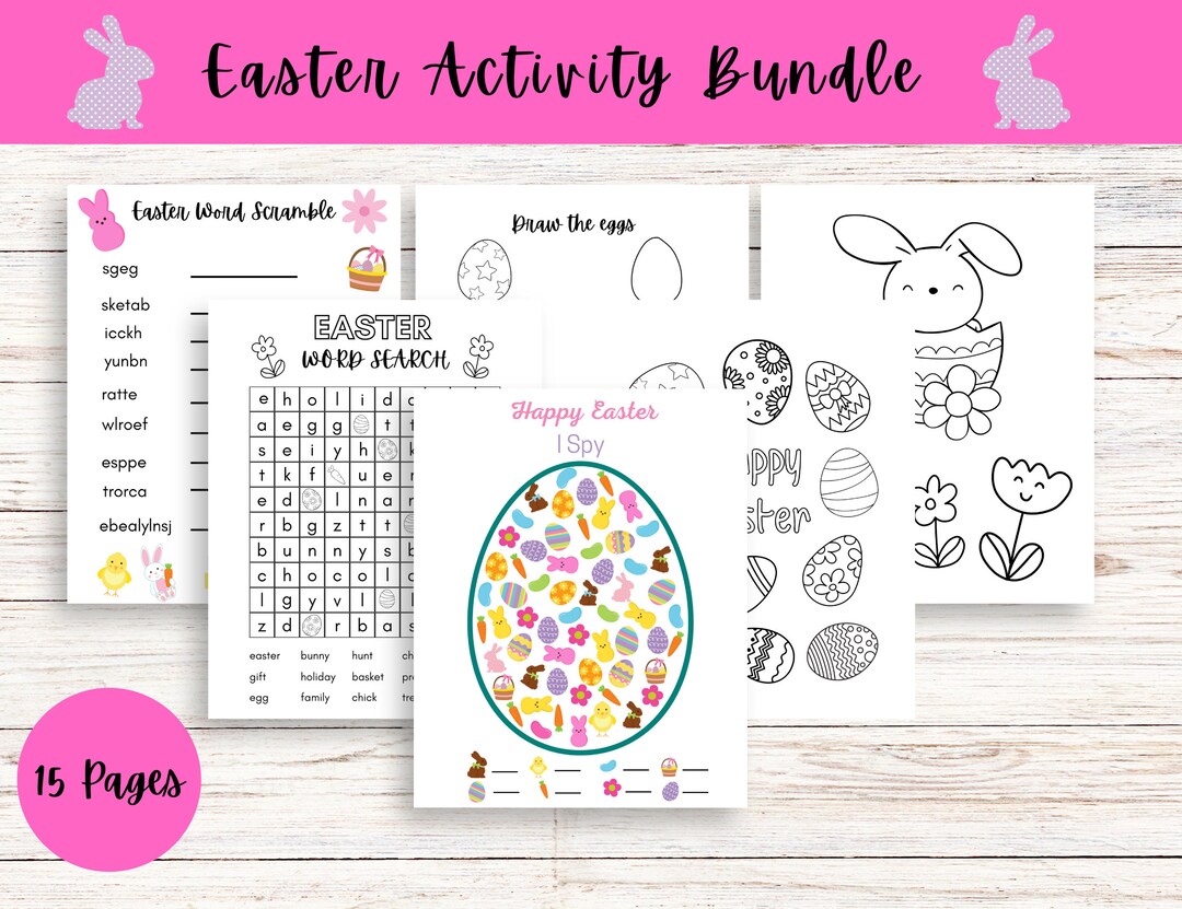 Easter Activity Bundle for Kids - Etsy
