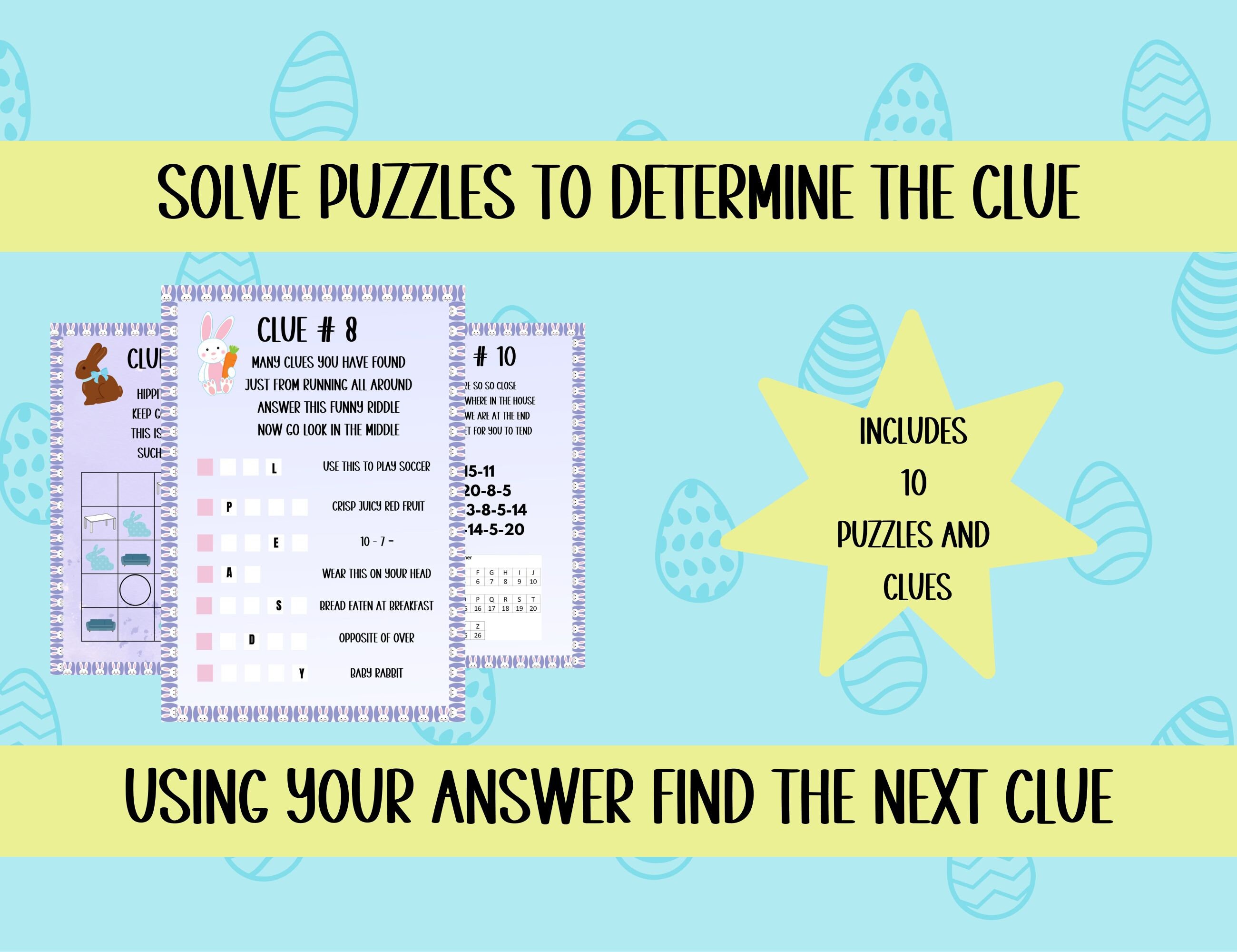 Easter Treasure Hunt Escape Room Style; Outdoor Treasure Hunt for Kids ...