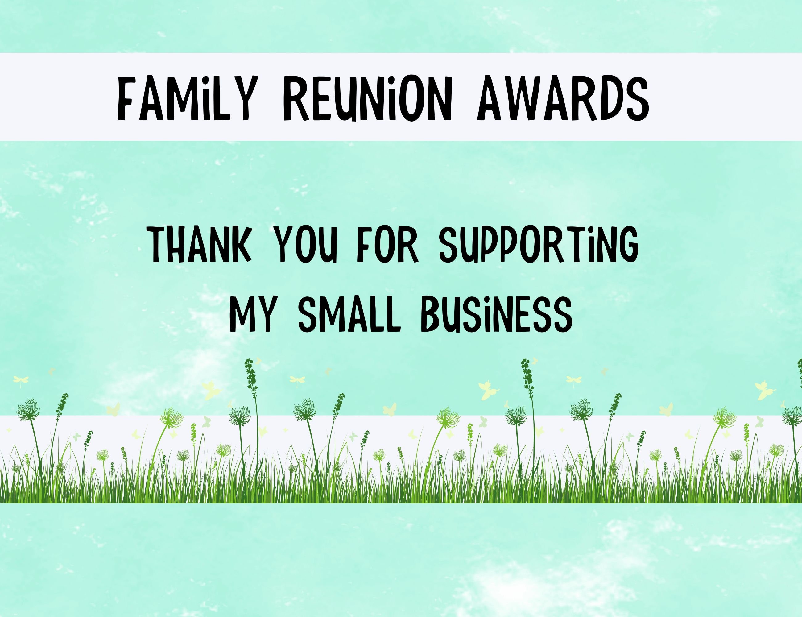 Family Reunion Award Certificates, Family Reunion Games and Awards ...