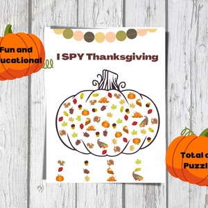 I Spy Fall Printable Activity Game for Kids, Fall Games for Children ...