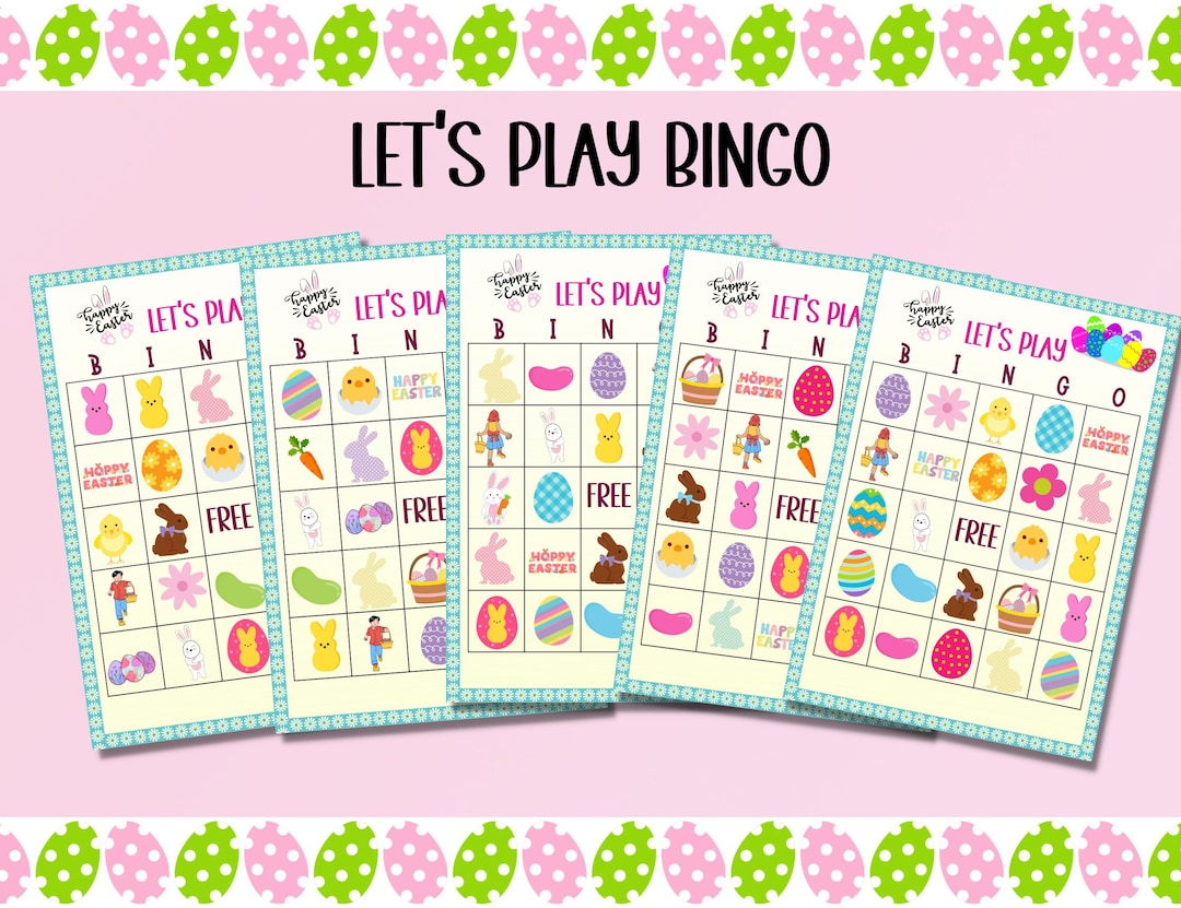 Easter Bingo | Easter Activity for Kids and Adults | Printable Easter ...