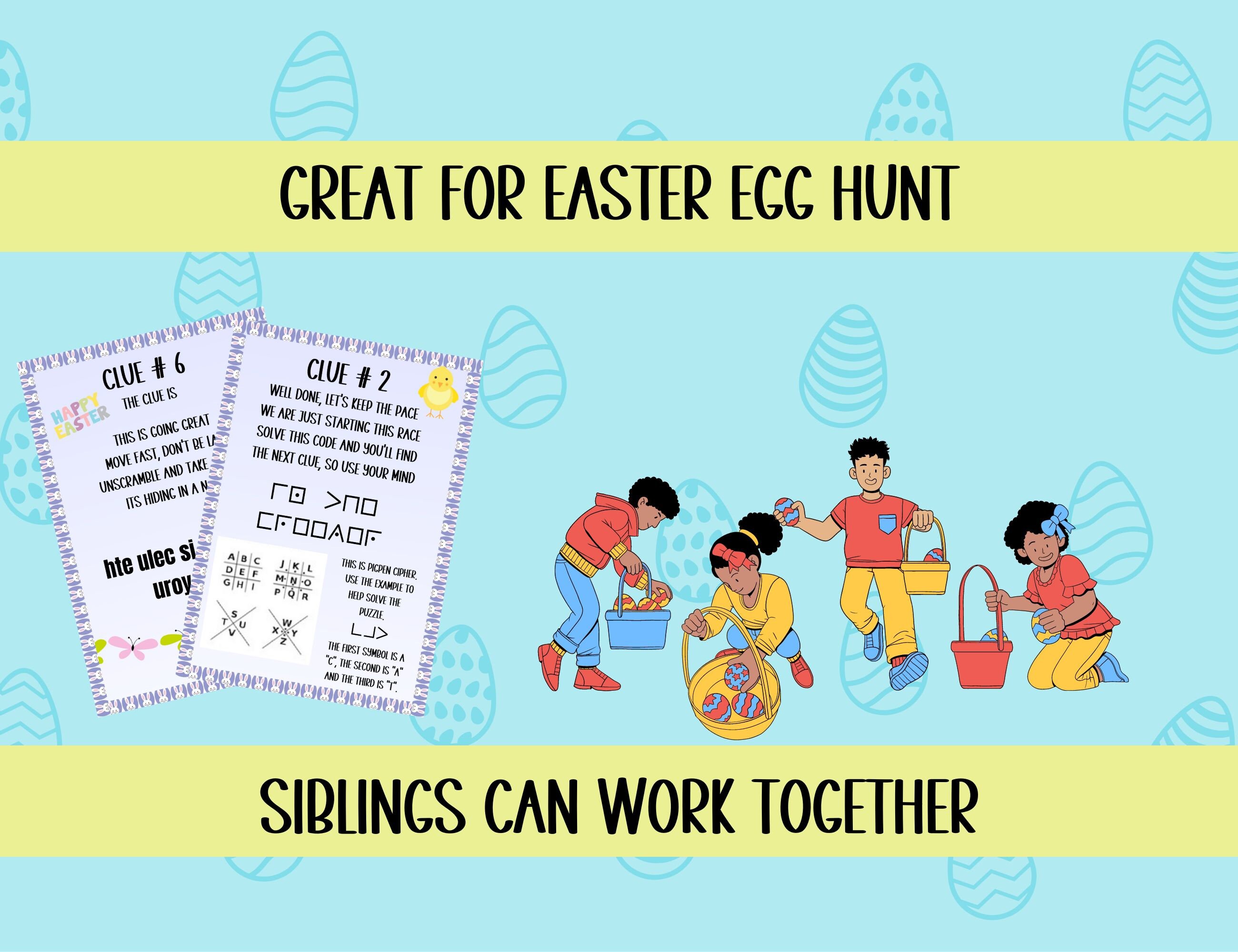 Easter Treasure Hunt Escape Room Style; Outdoor Treasure Hunt for Kids ...