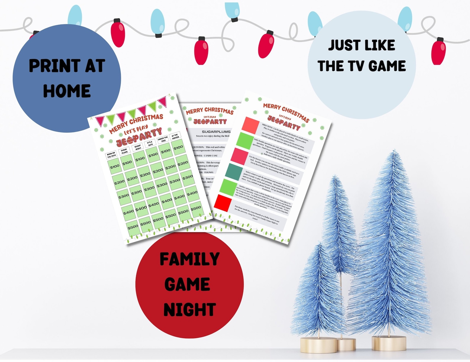Christmas Jeopardy Printable Game, Family Holiday Jeopardy Game ...