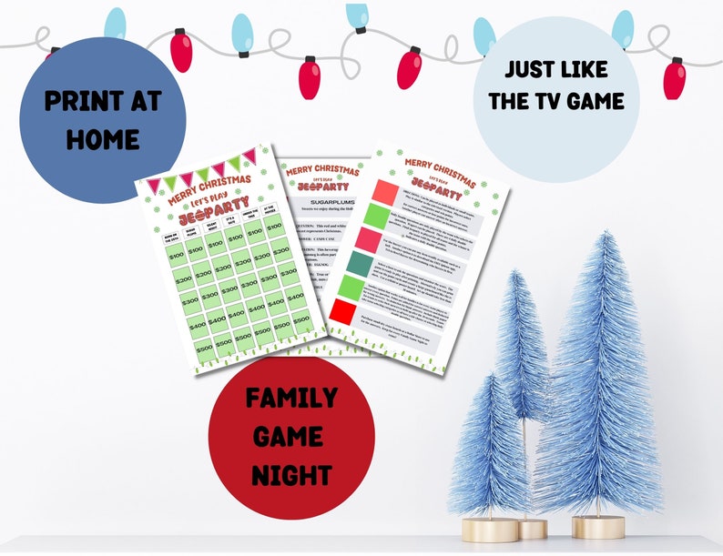 Christmas Jeopardy Printable Game, Family Holiday Jeopardy Game ...