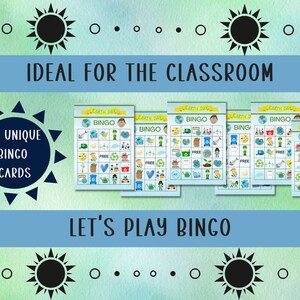 Earth Day Printable Bingo for Kids; Classroom Earth Day Activity; Earth ...