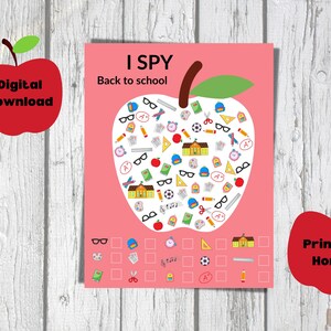 I Spy Fall Printable Activity Game for Kids, Fall Games for Children ...