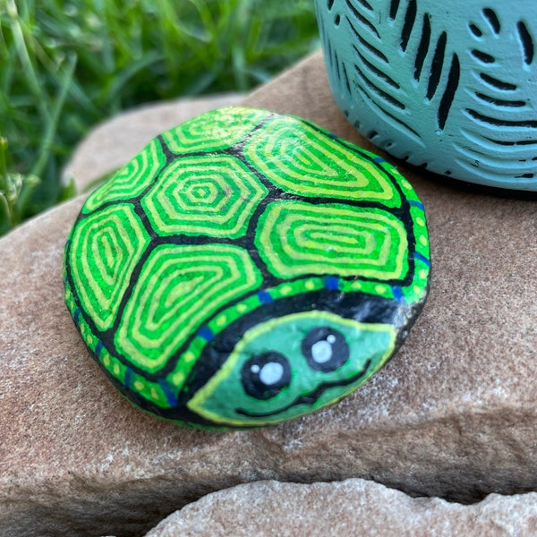 Painted Rocks Turtle - Etsy