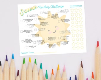 Summer Reading Challenge Poster - Etsy