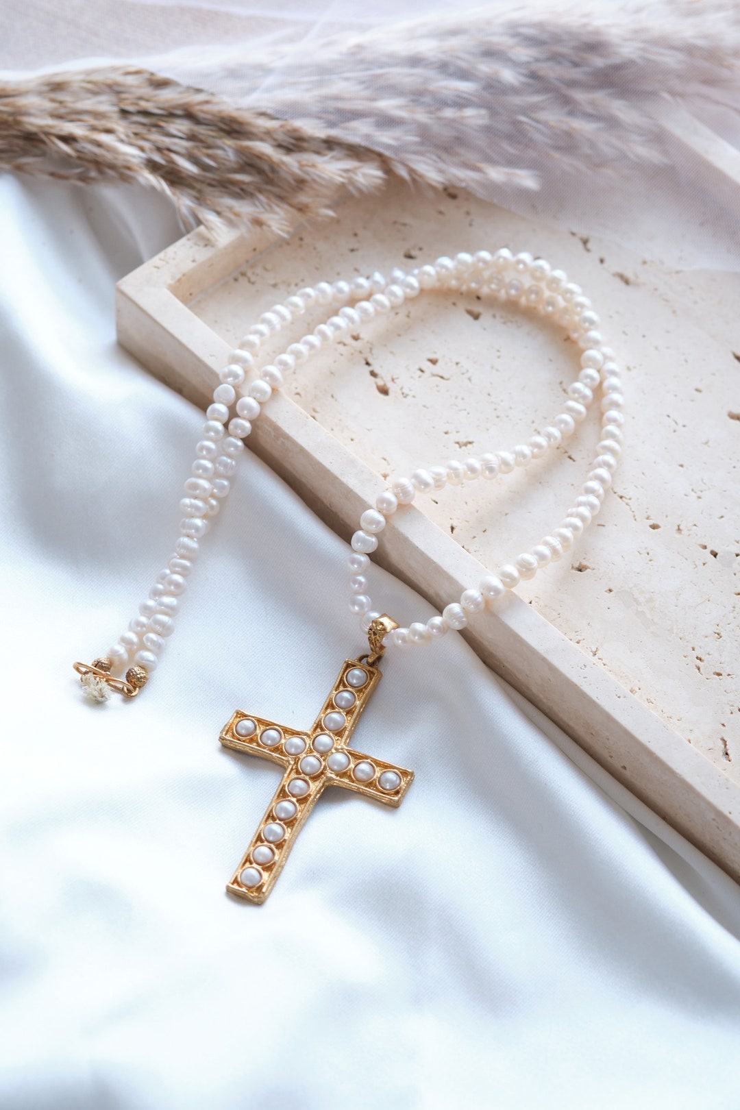Vintage Cross Necklace ,handmade Cross Necklace ,cross.byztine Cross ...
