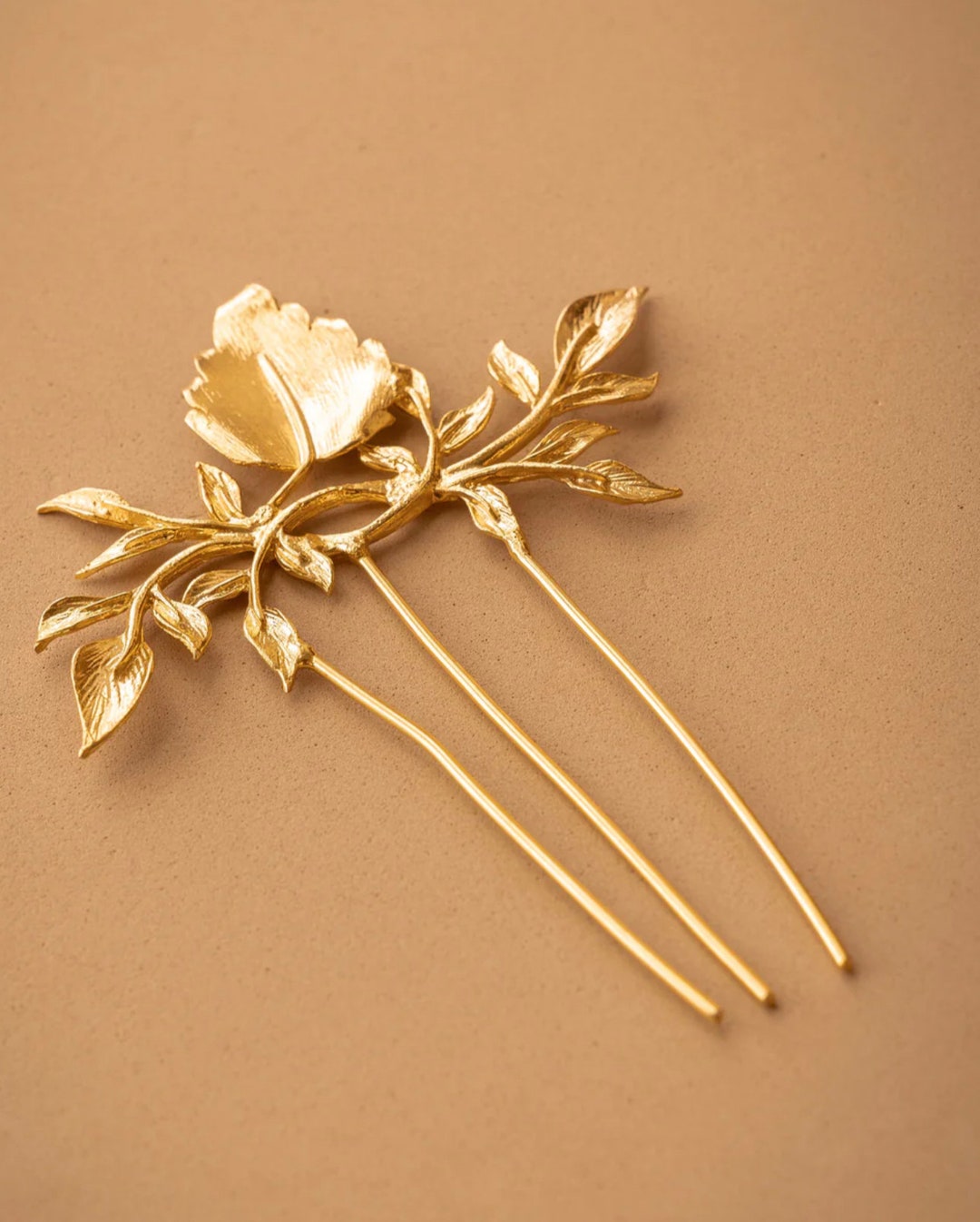 Hair Clip, Vintage Style ,gold Hair Clip,gold Plated Hair Clip ,ottoman ...