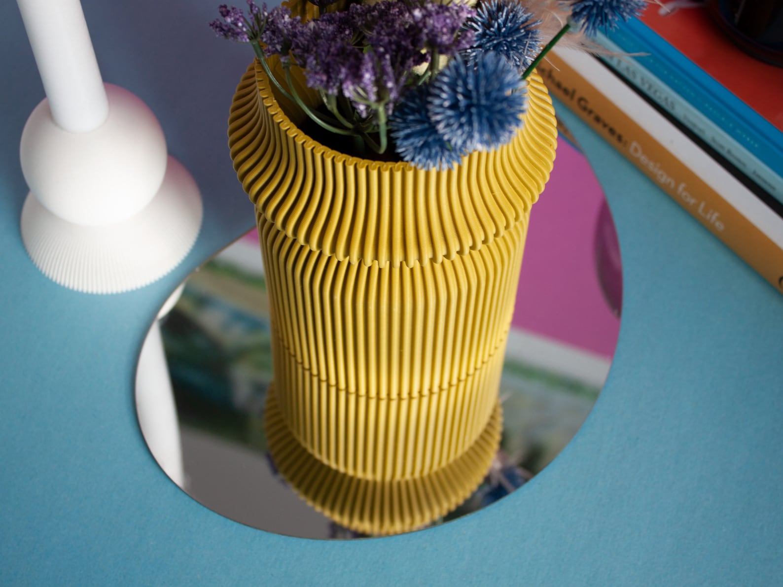 Rib Cinch Vase 3D Printed Vase Dried Flower Vase Modern - Etsy