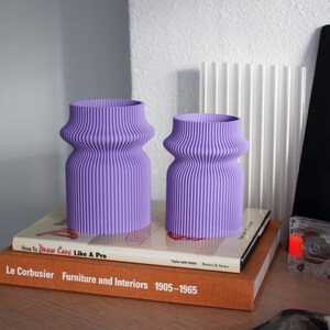 Rib Cinch Vase - 3D Printed Vase, Dried Flower Vase, Modern Eclectic ...