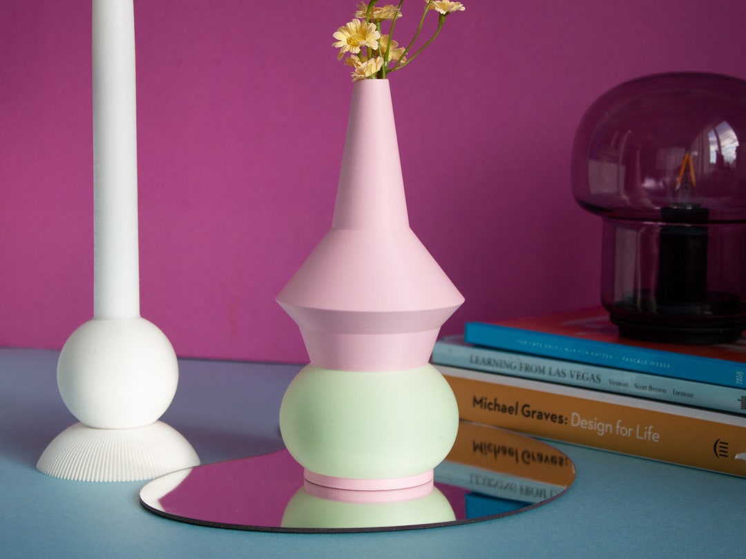 Patrick Vase - 3D Printed Vase, Dried Flower Vase, Modern Eclectic ...